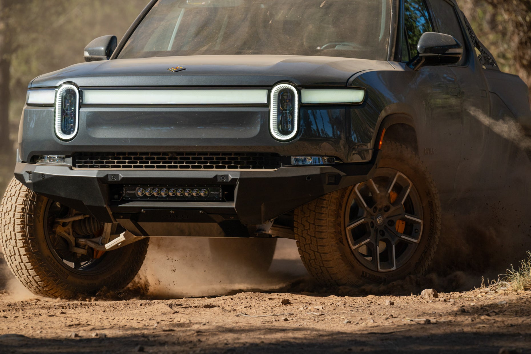 Rivian R1T Off Road Bumpers & Accessories | Rago EV